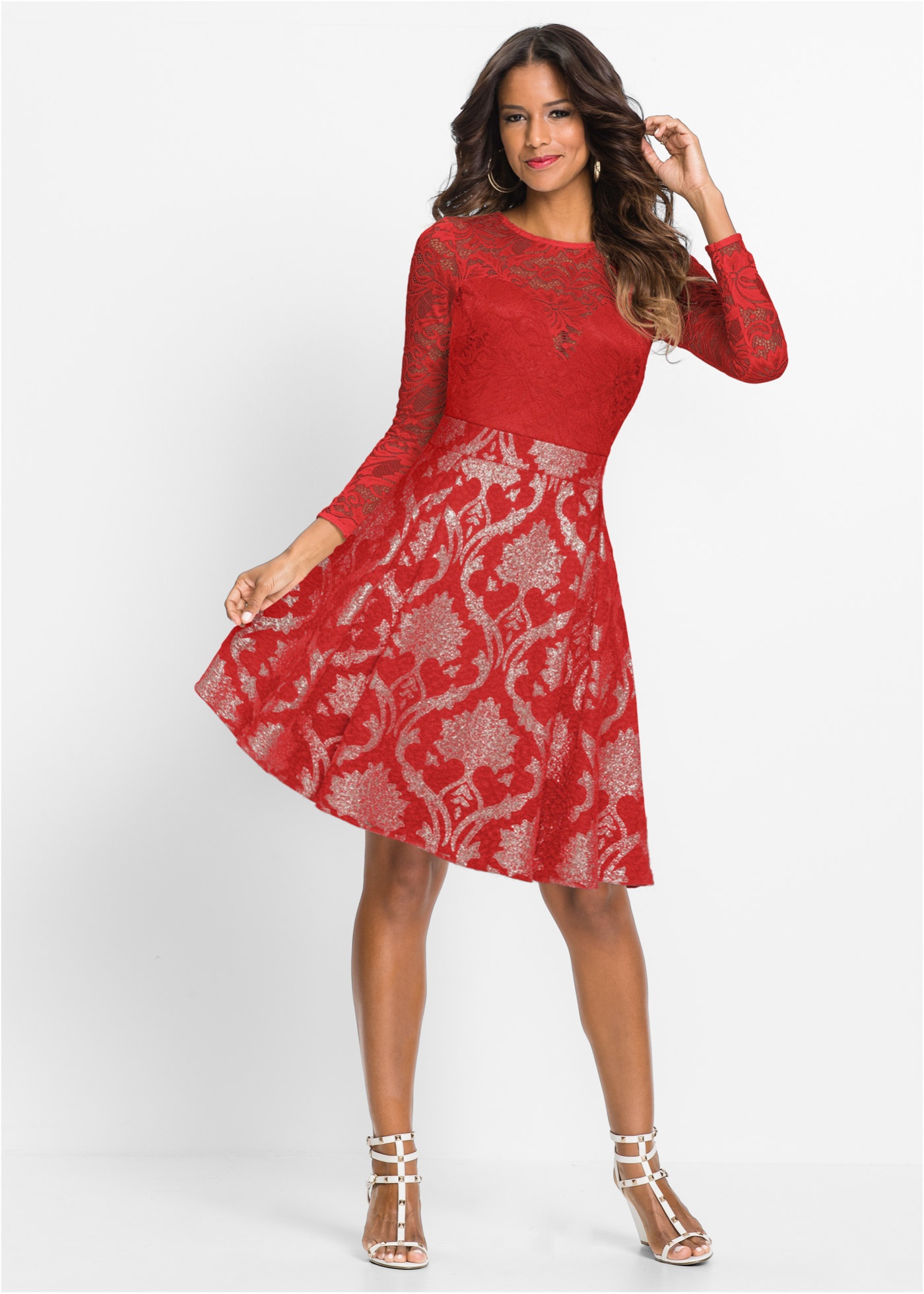 bonprix Šaty s krajkou - GLAMI.cz