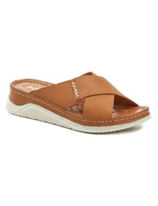 Firetrap Heat Woven Ladies Sandals, nude leather - GLAMI.cz