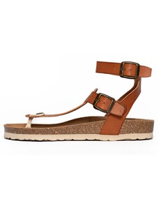 Firetrap Heat Woven Ladies Sandals, nude leather - GLAMI.cz