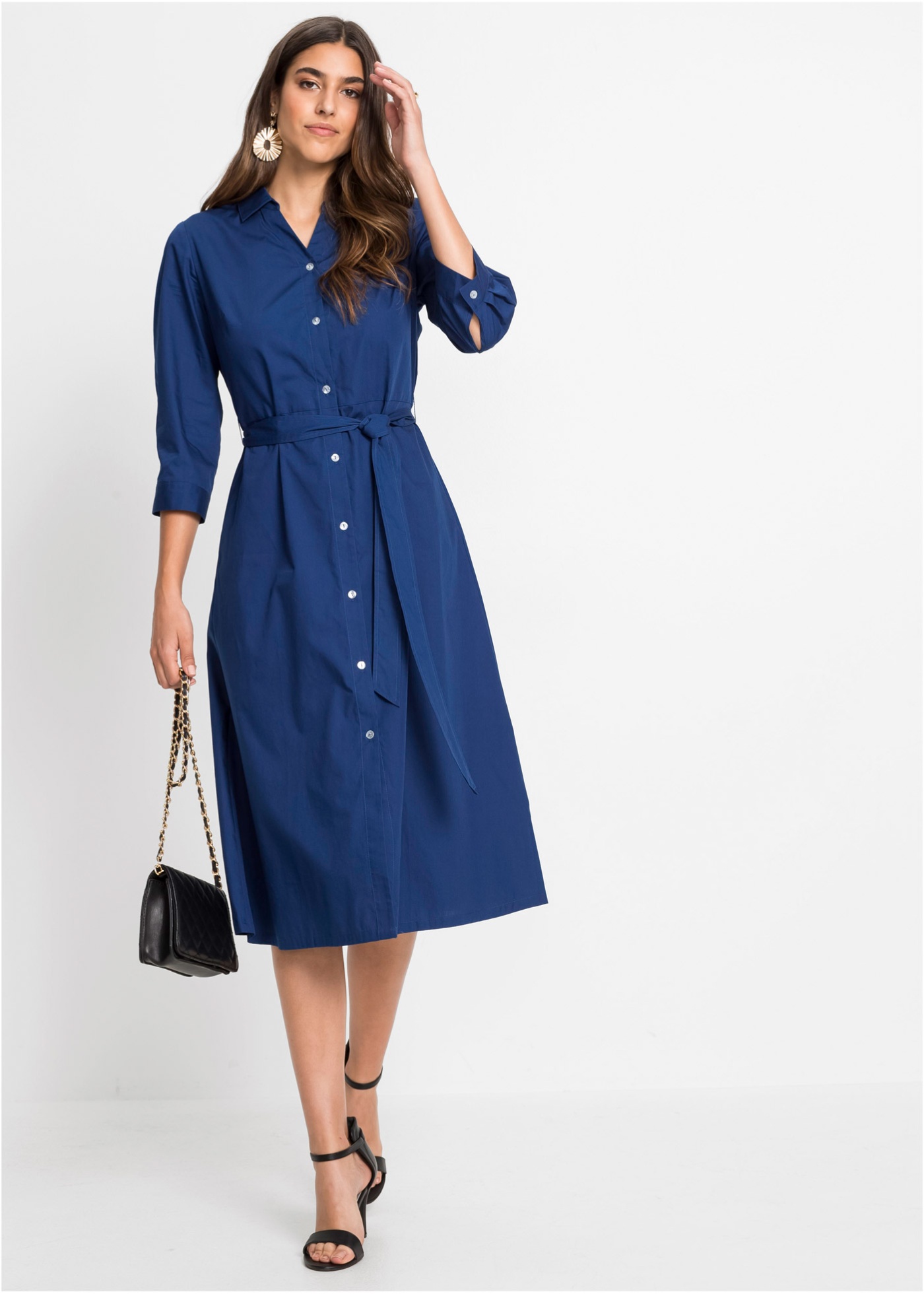 bonprix Košilové šaty Modrá Žena 44 - GLAMI.cz