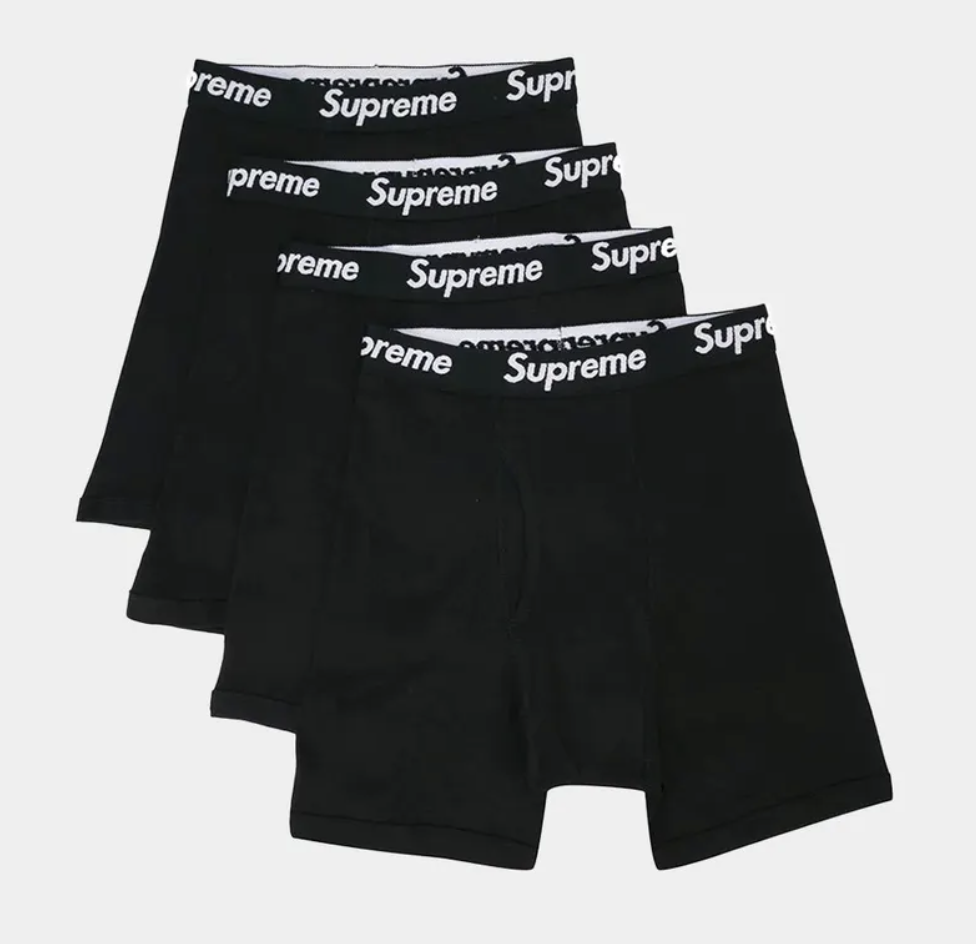 Supreme Hanes Boxers Black - GLAMI.cz