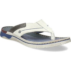 Bata Pánské kožené žabky bílé - GLAMI.cz