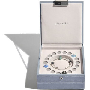 Stackers, Šperkovnice Pandora Dusky Blue Charm | modrošedá - GLAMI.cz