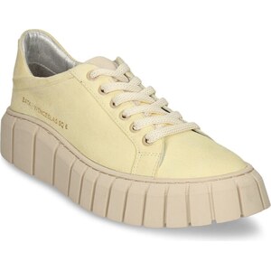 BATA WENCESLAS SQ.6 Světle žluté dámské kožené tenisky s výraznou podešví - GLAMI.cz