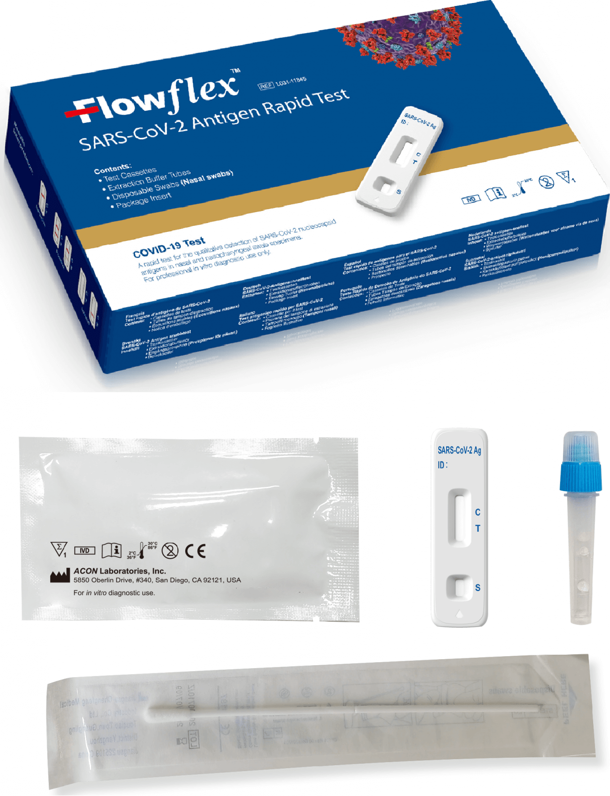 Acon Biotech Flowflex SARS-CoV-2 Antigen Rapid Test 1 ks - GLAMI.cz Acon Biotech Flowflex SARS-CoV-2 Antigen Rapid Test 1 ks - GLAMI.cz