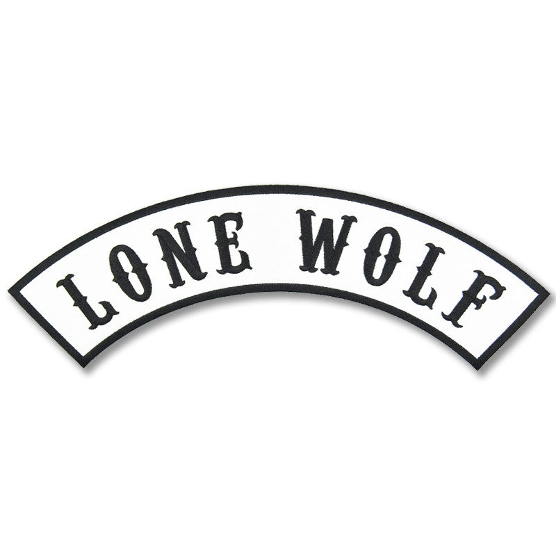 Route-66.cz Moto nášivka Lone Wolf Rocker white XXL na záda - GLAMI.cz