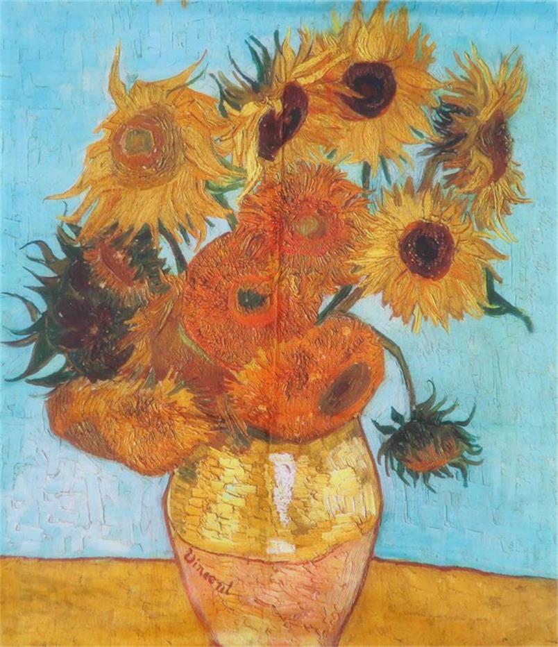 Bavlissimo Šála 180 x 70 cm Vincent van Gogh-Slunečnice - GLAMI.cz