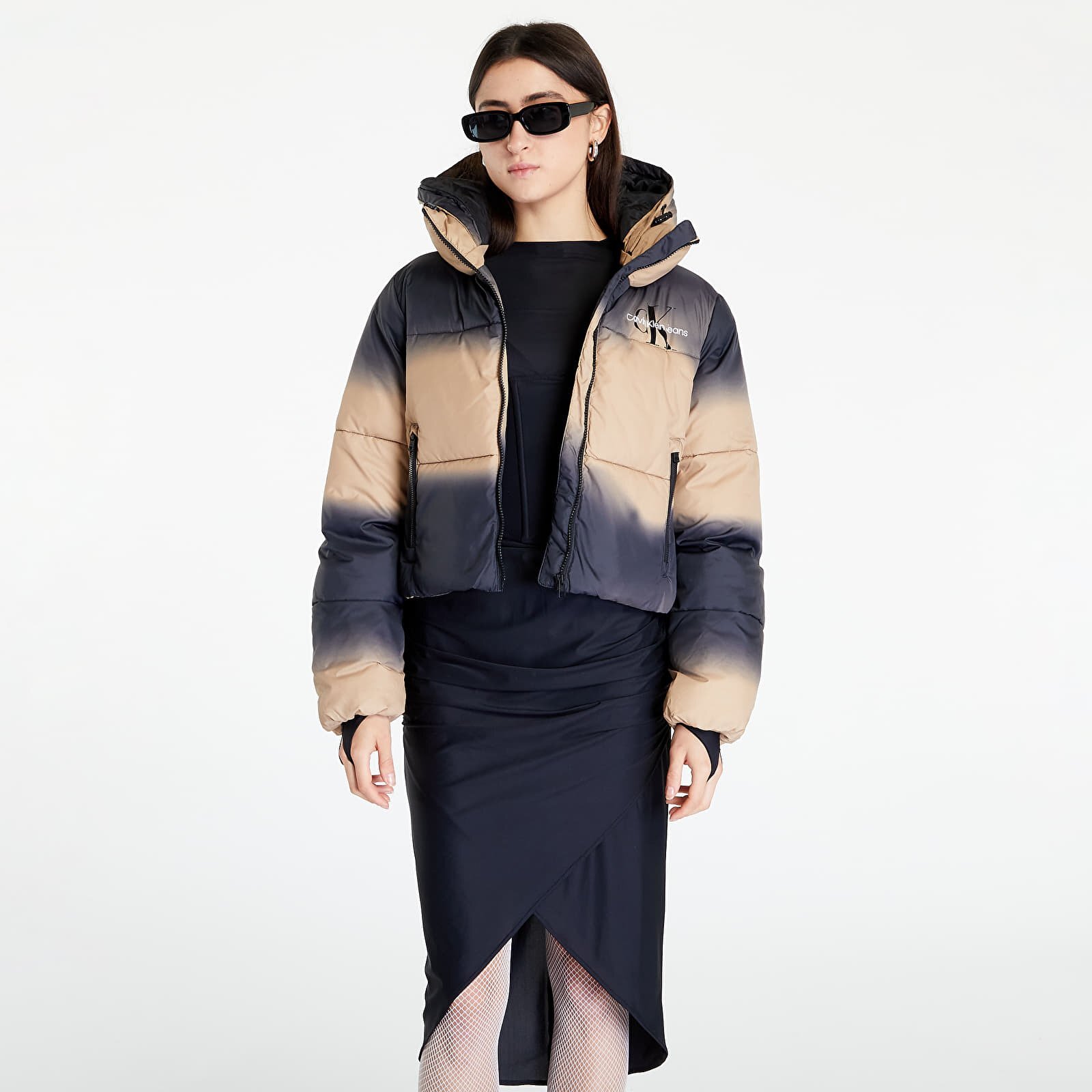 Dámská péřová bunda Calvin Klein Jeans Gradient Puffer Jacket ...