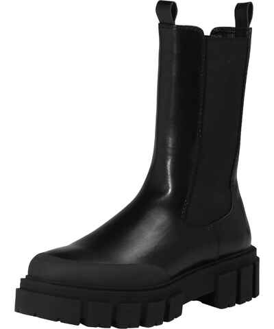 Dámské Chelsea Boots z imitace kůže, pod kolena, na platformě - GLAMI.cz