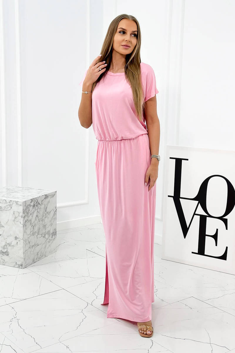 Fashionweek Dlouhé maxi šaty z viskózy s kapsami K9464 - GLAMI.cz