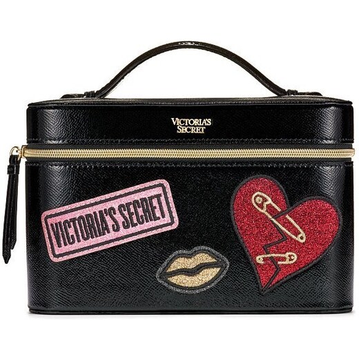 Victoria's Secret pevný kosmetický kufřík VS Patch Vanity Case - GLAMI.cz