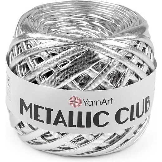 Pletací příze Metallic Club 180 g - 1 (8102) stříbrná lesk - GLAMI.cz