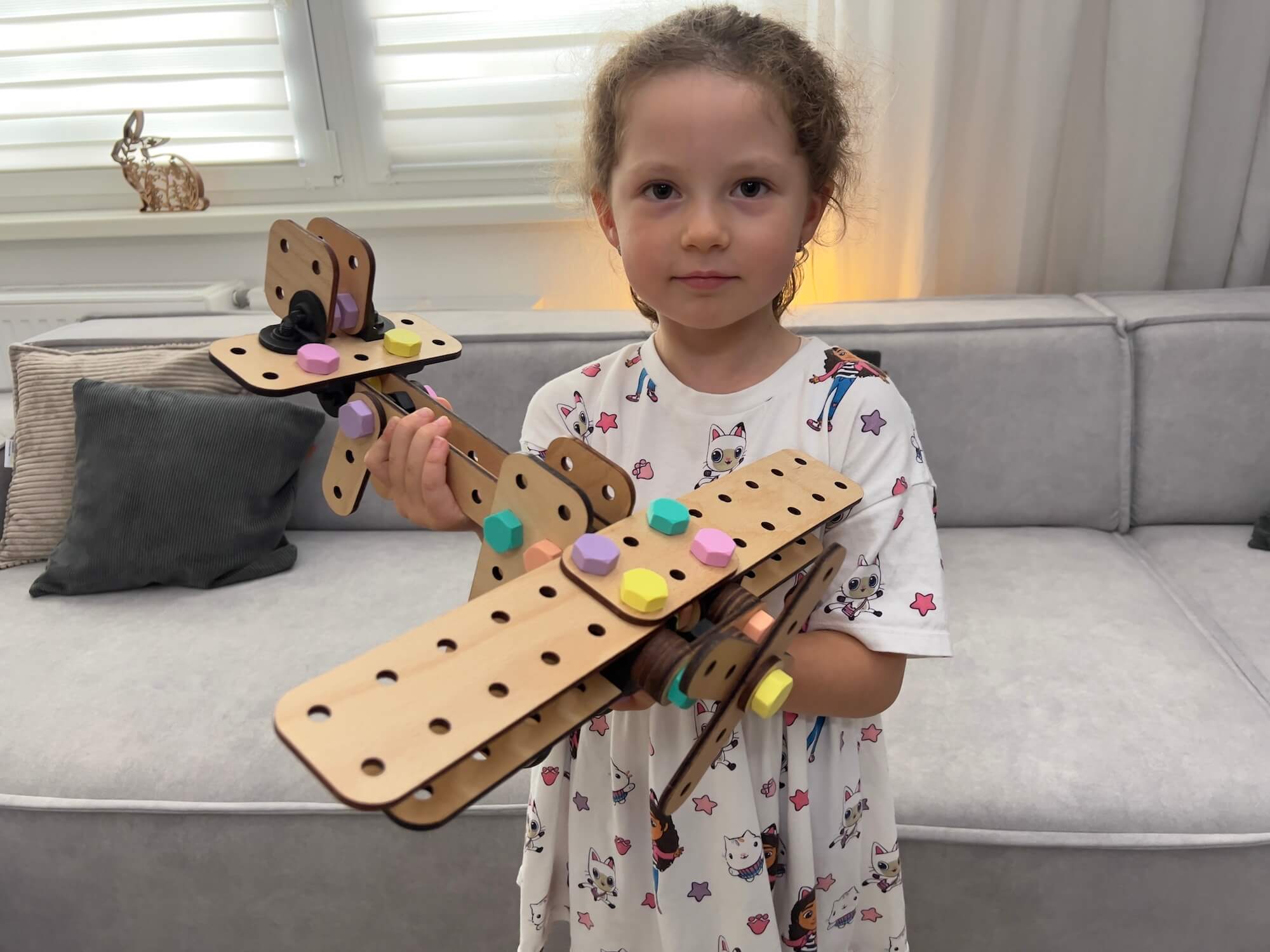 Li&Neli Motorická montessori stavebnice ze dřeva - velká sada Big Box ...