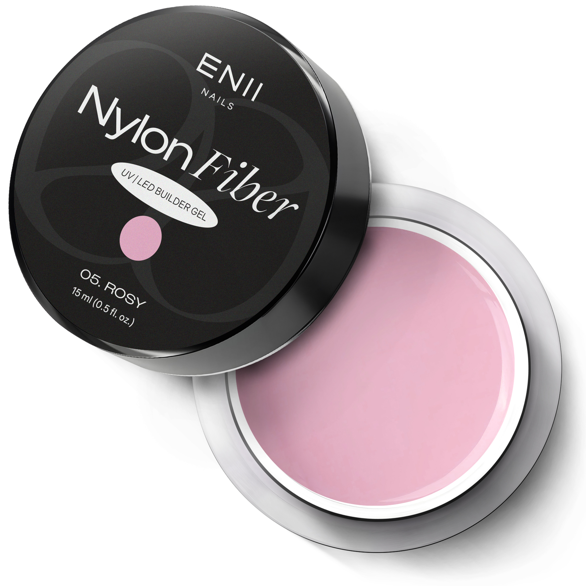 ENII NAILS ENII Nylon Fiber Gel 05 Rosy - stavební UV LED gel, 5 ml ...