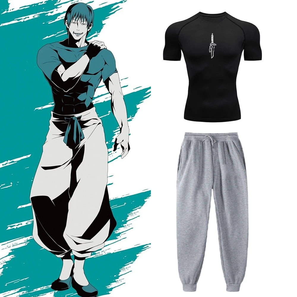 Best Fashion Anime set pánské oblečení – tričko a tepláky Jujutsu ...