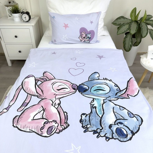 Jerry Fabrics Povlečení do postýlky Lilo and Stitch Purple baby 100x135 ...
