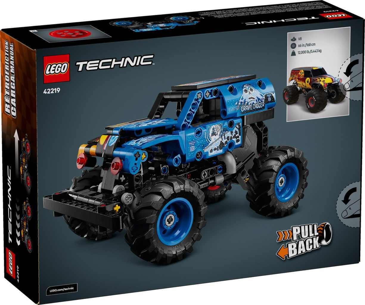 LEGO TECHNIC 42219 Monster Jam Grave Digger Oheň a led - GLAMI.cz