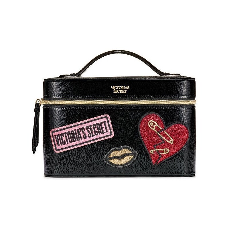 Victoria's Secret pevný kosmetický kufřík VS Patch Vanity Case - GLAMI.cz