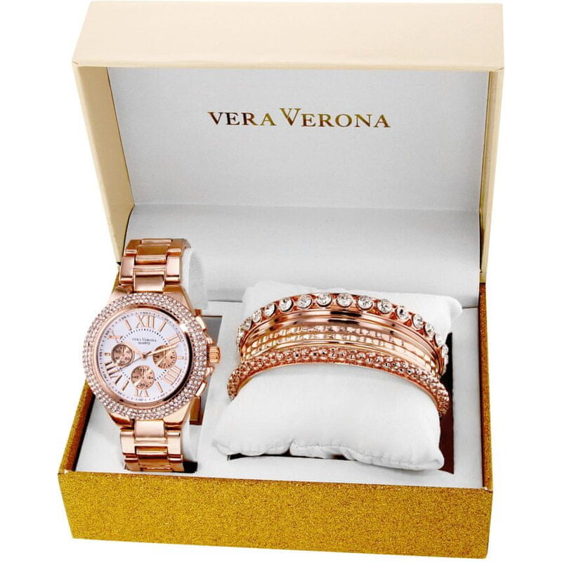 Vera Verona dámská sada hodinek s náramky MWF16-031C - GLAMI.cz