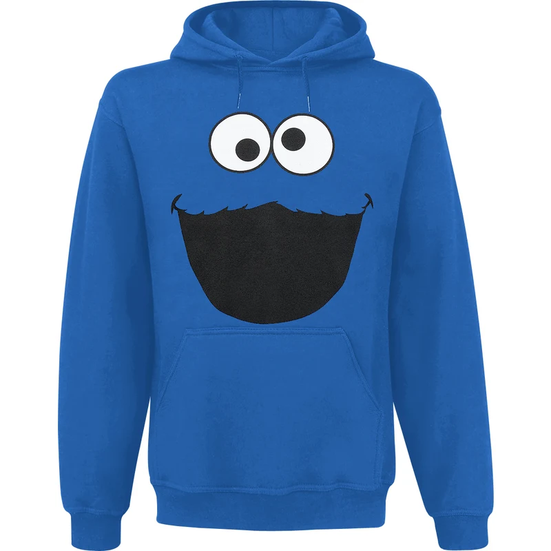 Sesame Street - Monster - Mikina s kapucí - královská modrá - GLAMI.cz