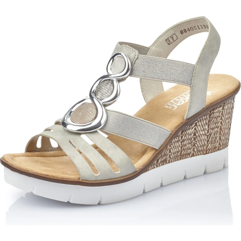 Dámské sandály RIEKER 65540-40 GRAU S0 65540-40 GRAU S0 - GLAMI.cz