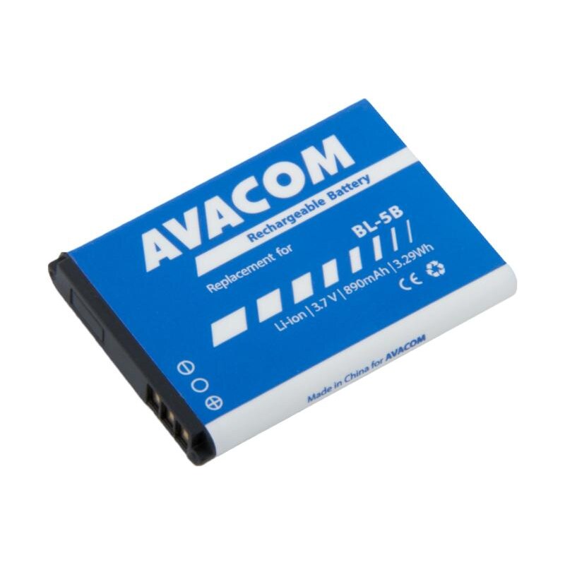 Baterie Avacom pro Nokia 3220, 6070 (náhrada BL-5B) Li-Ion 3,7V 890mAh (náhrada BL-5B ...
