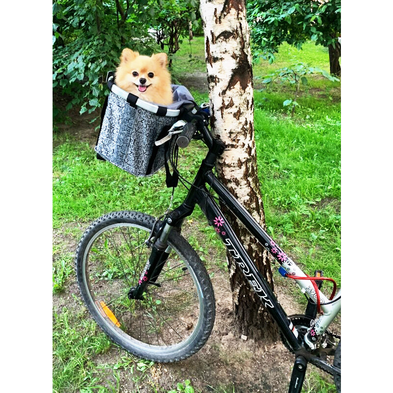 Davay BSK7 košík na psa na kolo na řídítka 25x28x22 cm - GLAMI.cz