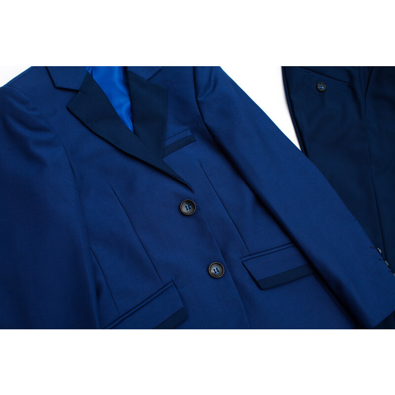 LiLuS Chlapecký společenský oblek modrý luxusní - GLAMI.cz