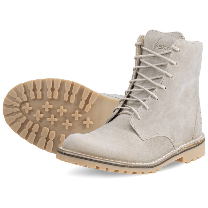 Vasky Lydie Vanilla - Dámské kožené kotníkové boty béžové - podzimní / zimní boty, obuv Flexiko ...