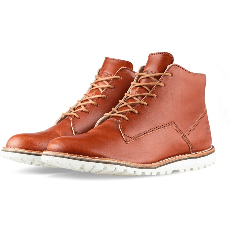 Vasky City Cognac - Pánské kožené kotníkové boty hnědé - podzimní ...