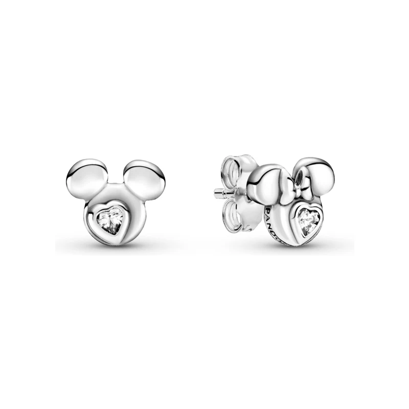 PANDORA Disney náušnice Mickey Mouse a Minnie Mouse Silueta - GLAMI.cz
