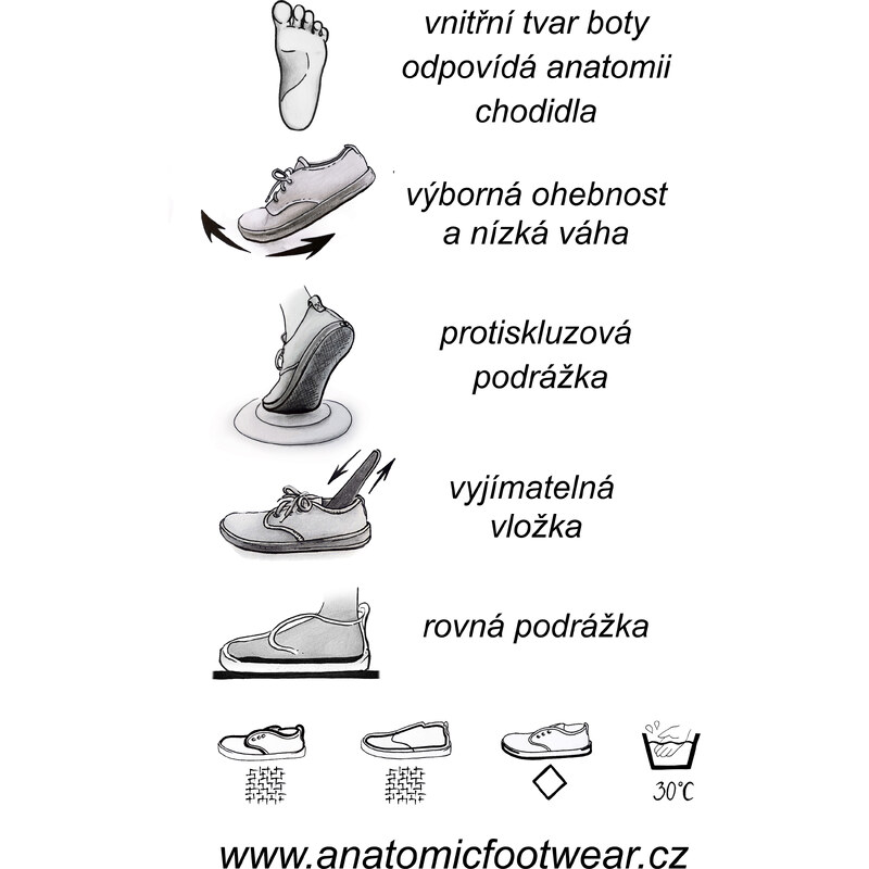 Barefootové baleríny Anatomic ALL IN AC04 černé - GLAMI.cz