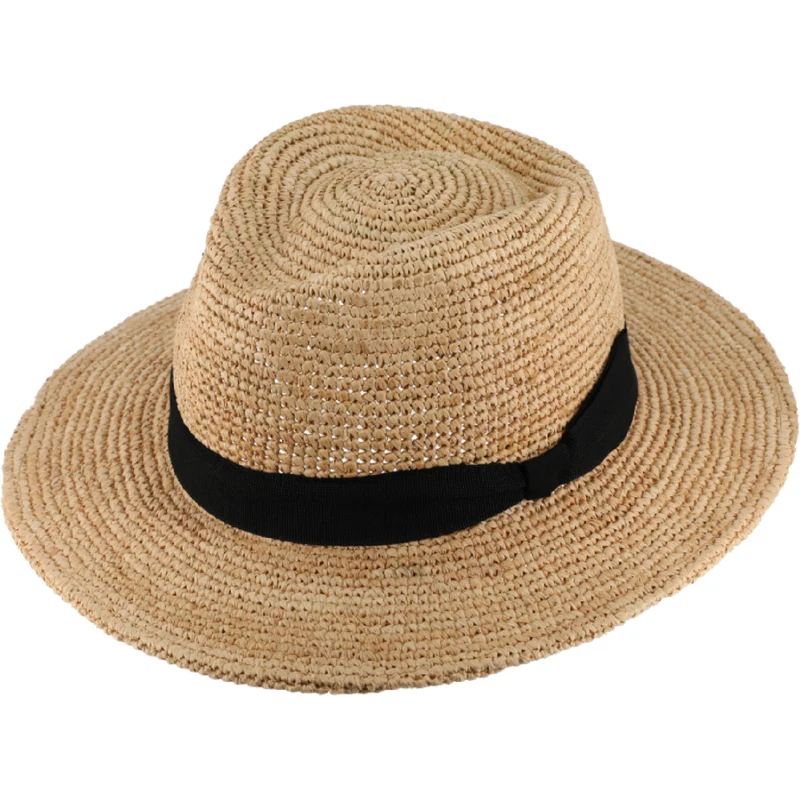 Fiebig Fedora Raffia - slaměný béžový klobouk - Bestseller - GLAMI.cz