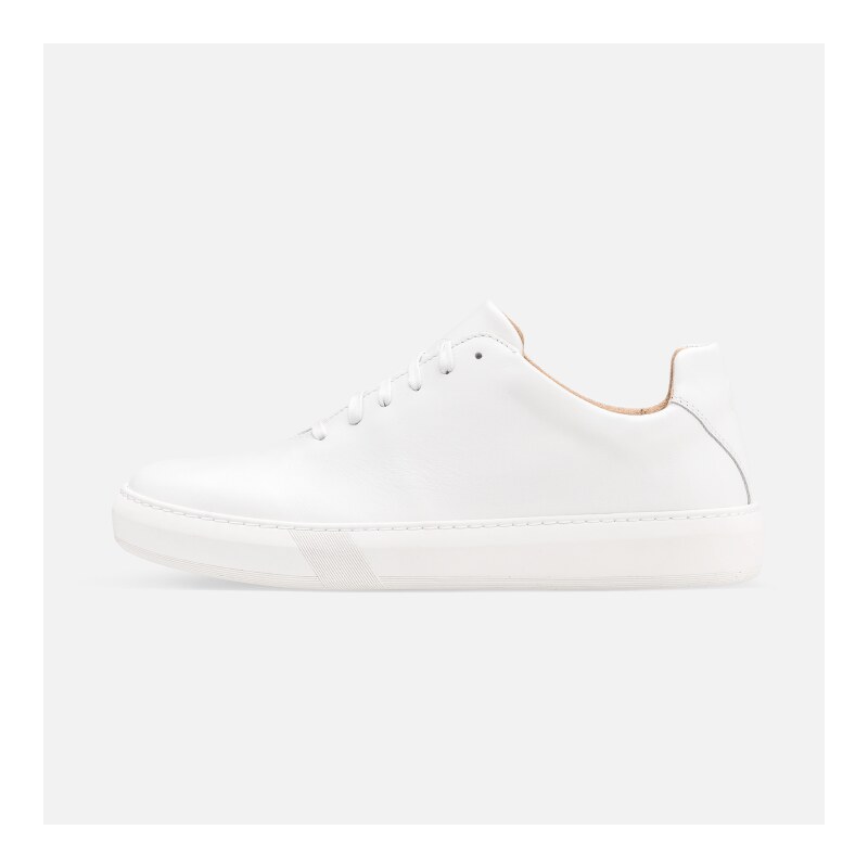 Vasky Teny White - Dámské kožené tenisky / botasky bílé česká výroba ze ...