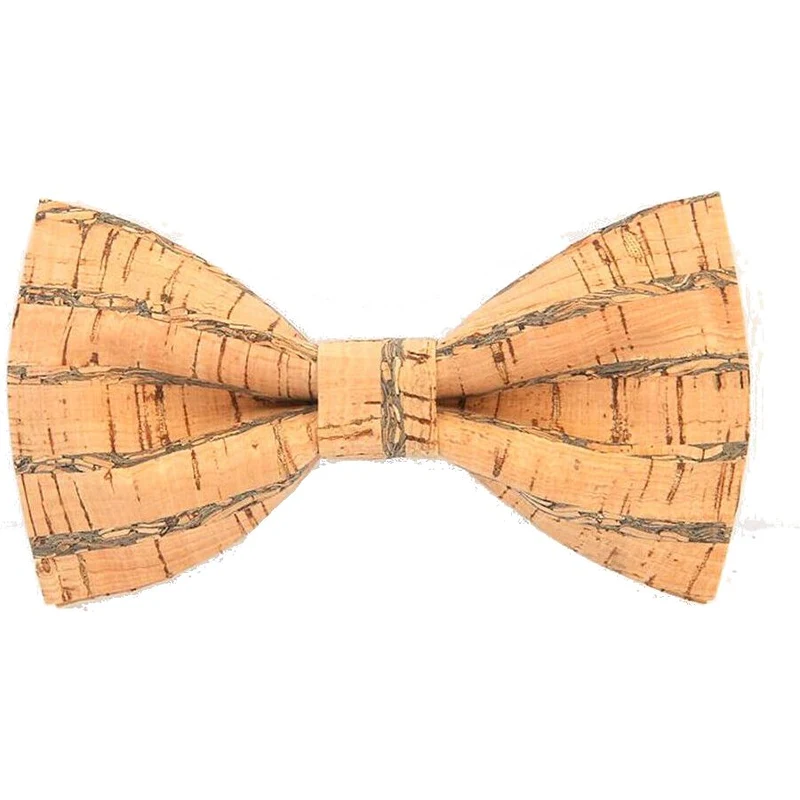 dreveny-motylek.com Dřevěný korkový motýlek - Decentní proužek - GLAMI.cz