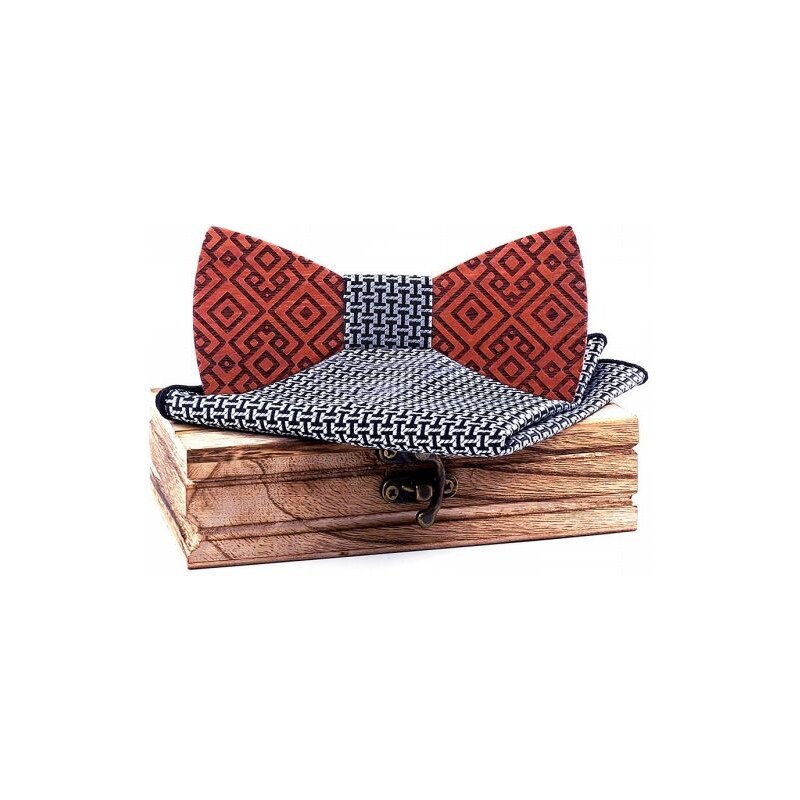 dreveny-motylek.com Dřevěný motýlek se stříbrným středem - Gravírovaný ...