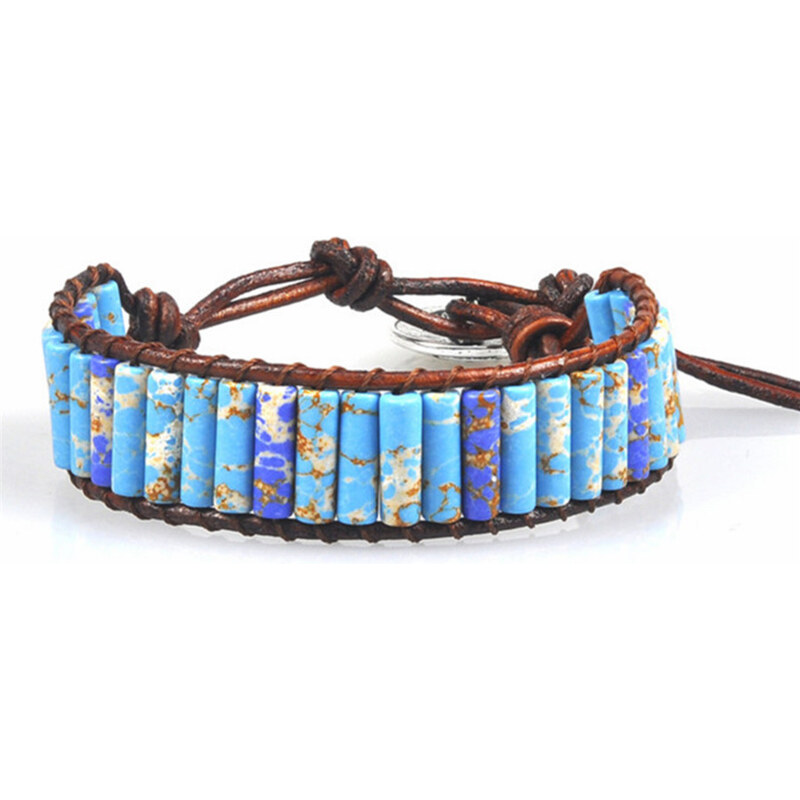 NAKY Náramek z jaspisových kamenů, Jasper D - GLAMI.cz