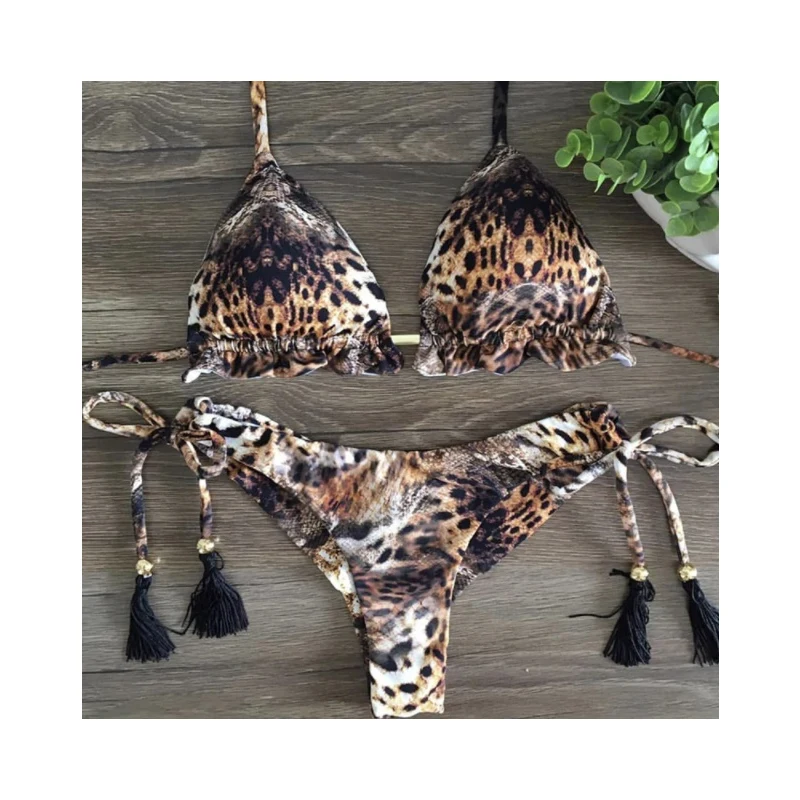 Dámské plavky - bikiny leopardí vzor - GLAMI.cz