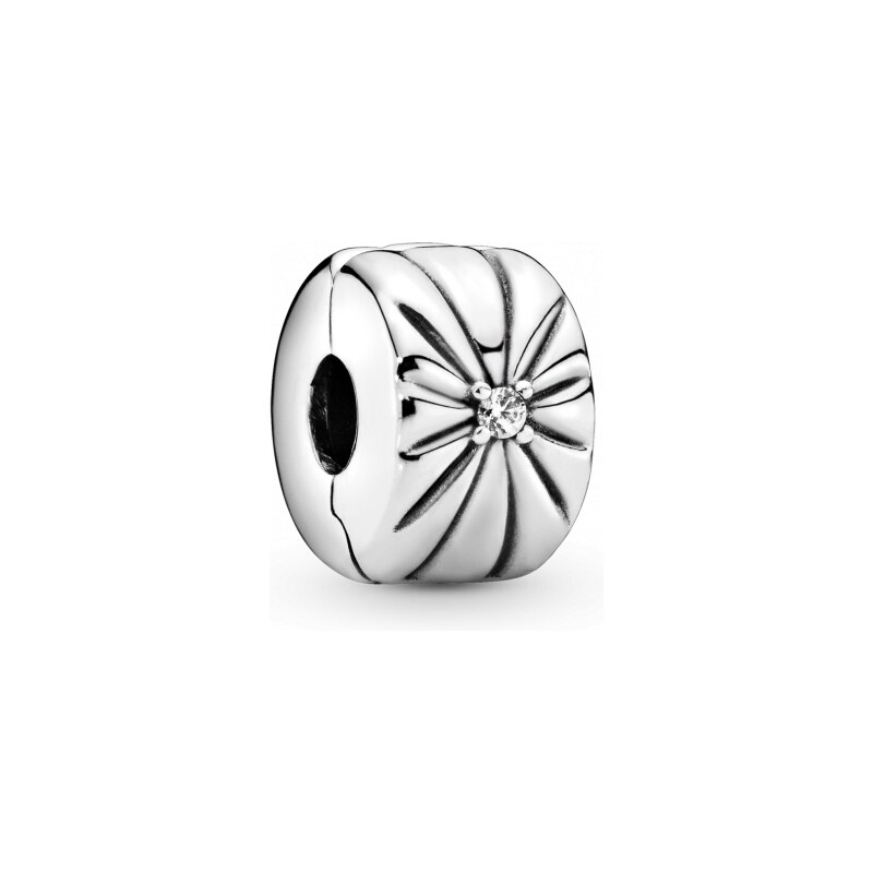 PANDORA korálek Třpytivý klipový přívěsek s motivem slunce 798614C01 ...