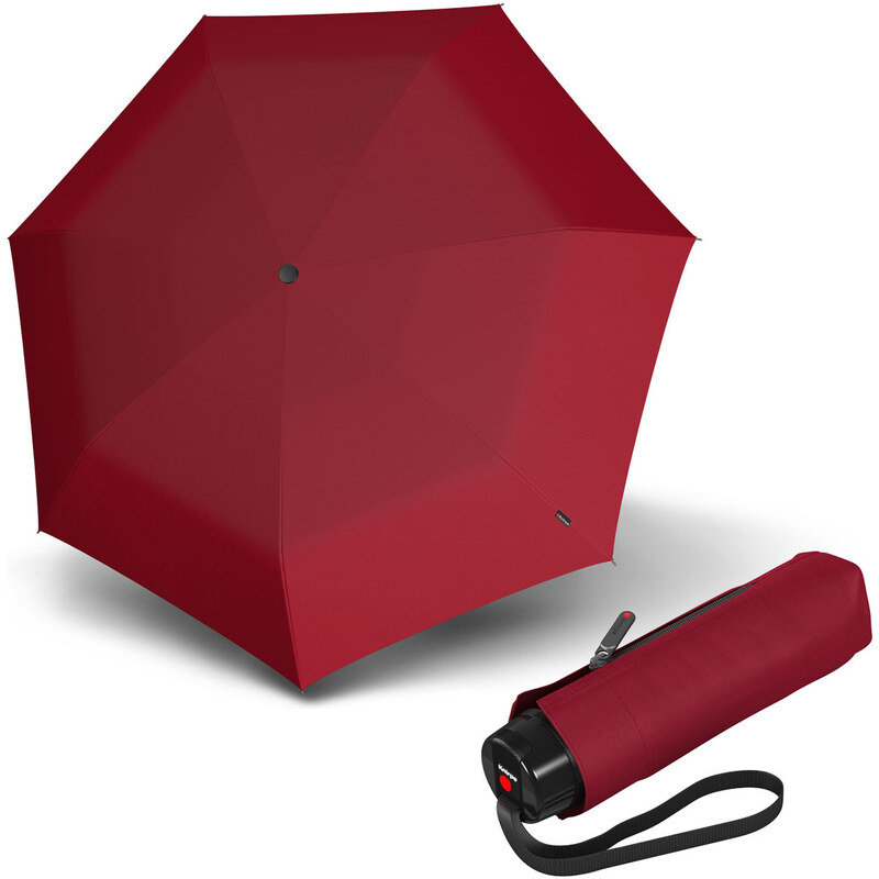 Knirps T.020 Small Manual Dark Red - dámský skládací mini deštník ...