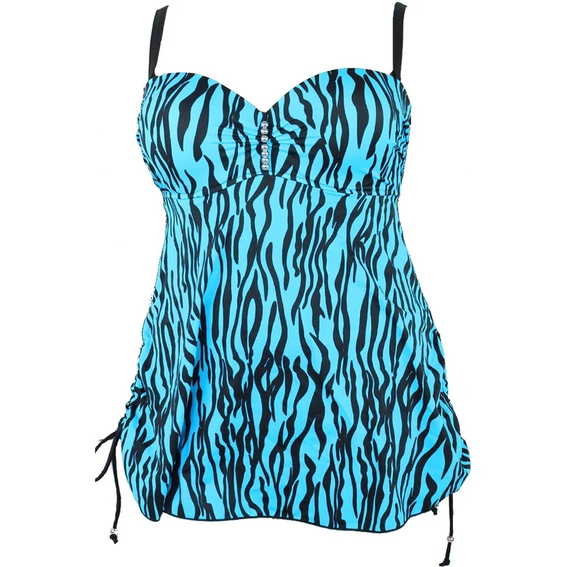 Modera Dámské plavky pro plnoštíhlé Tankiny White & Black (2dílná ...