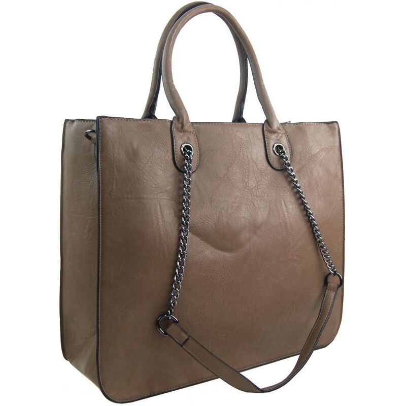 JGL (JUST GLAMOUR) JGL Bahenně hnědá velká dámská kabelka do ruky i ...