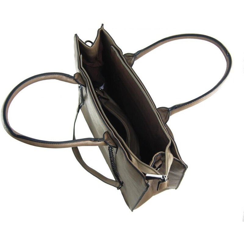 JGL (JUST GLAMOUR) JGL Bahenně hnědá velká dámská kabelka do ruky i ...