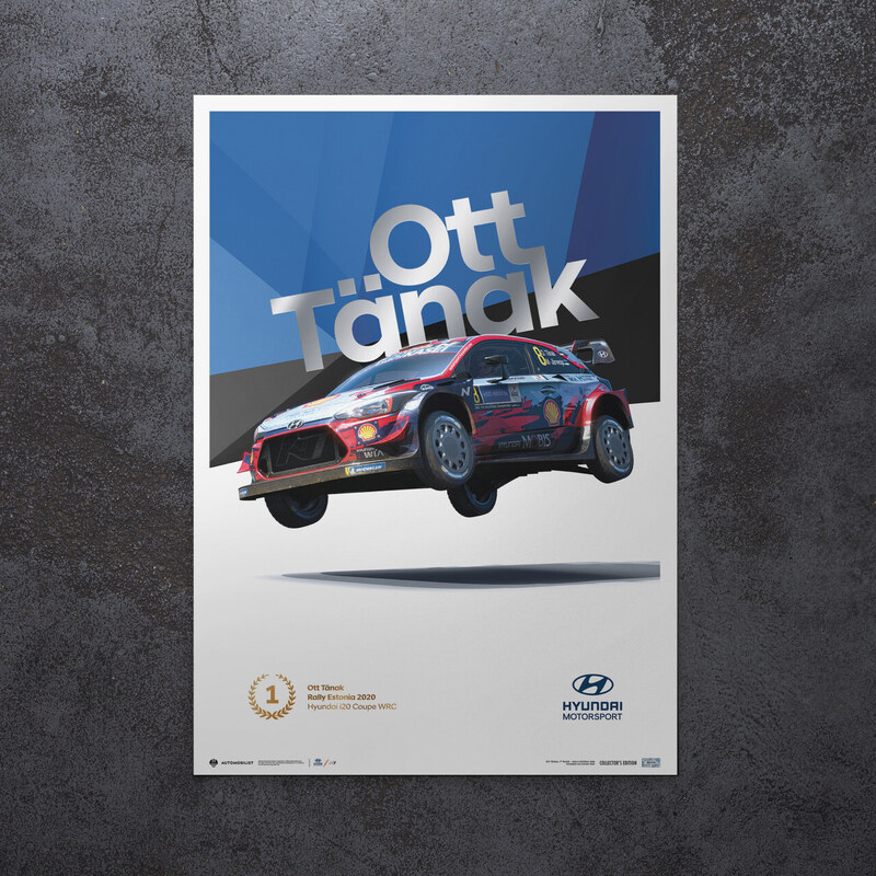 Automobilist Posters | Hyundai Motorsport - Ott Tänak - Rally Estonia ...