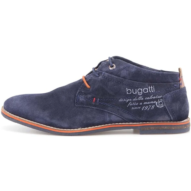 Tmavě modré pánské kožené boty bugatti - GLAMI.cz