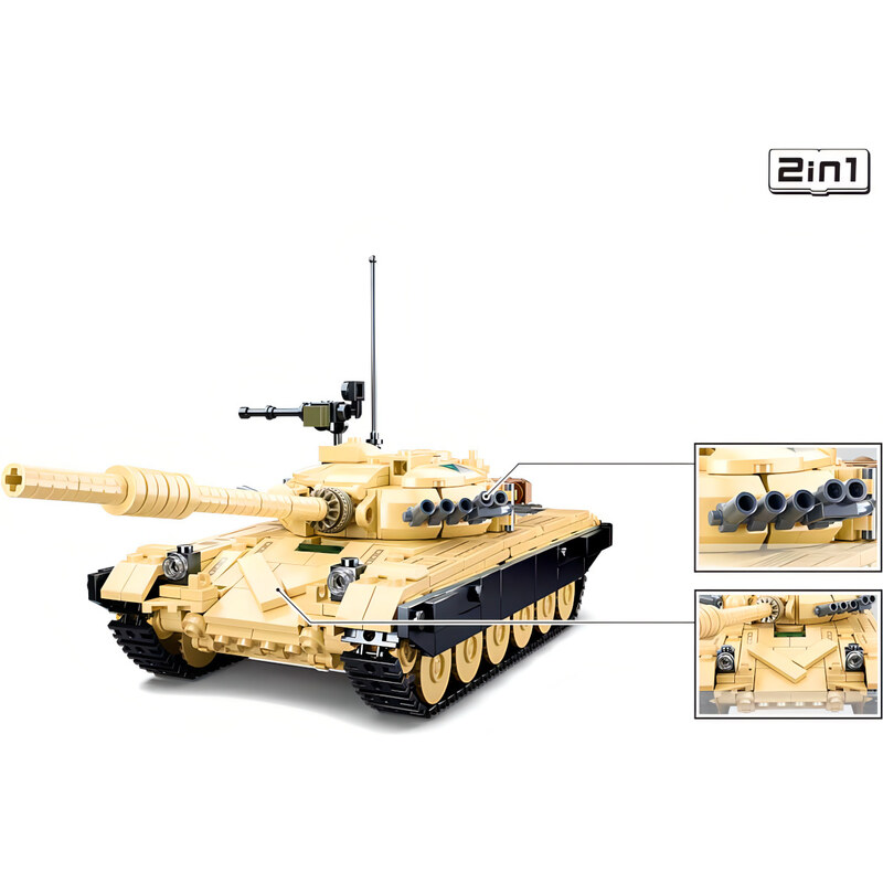Sluban Model Bricks M38-B1011 Bitevní tank T-72B3 2v1 - GLAMI.cz