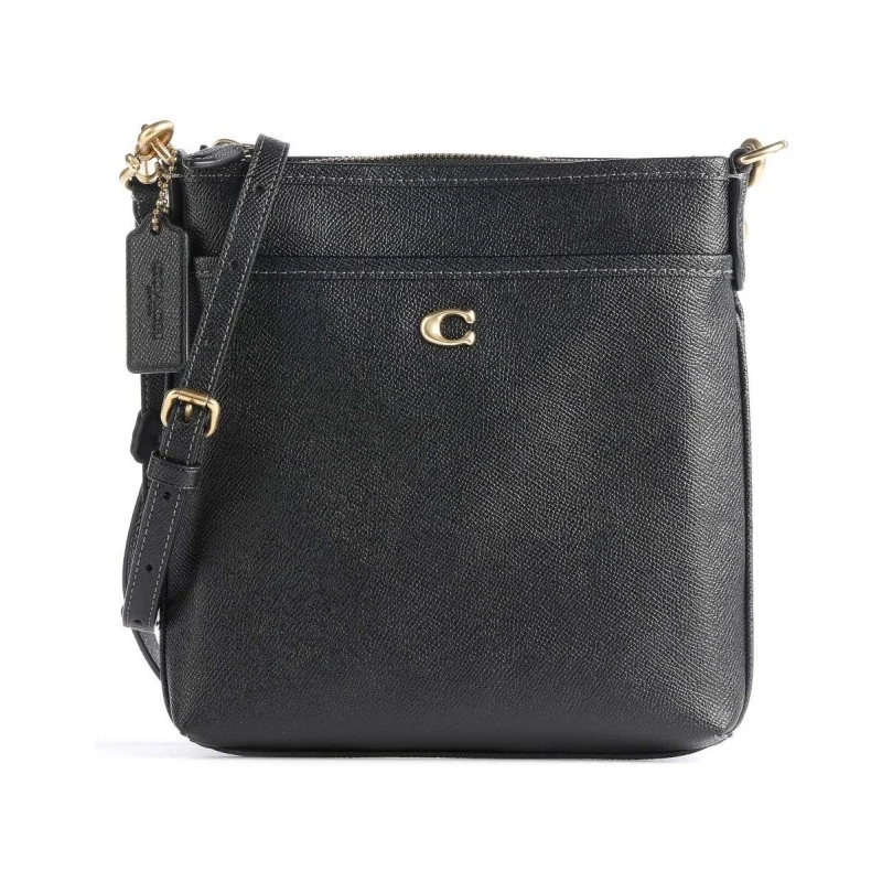 Coach kožená crossbody kabelka Kitt černá - GLAMI.cz