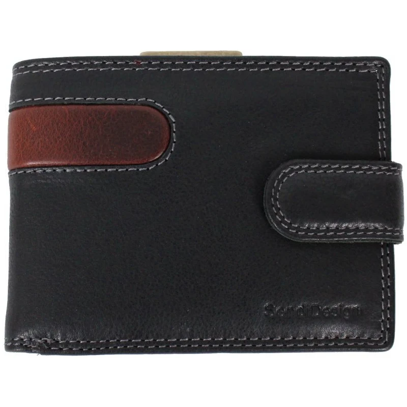 Sendi Design Pánská kožená peněženka D-B201 RFID černá - GLAMI.cz