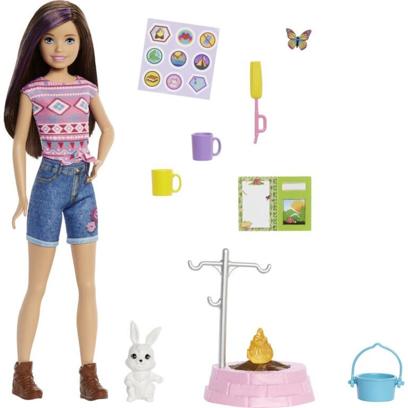 Mattel Barbie "Barbie im Doppelpack! Camping" herní set mit Skipper ...