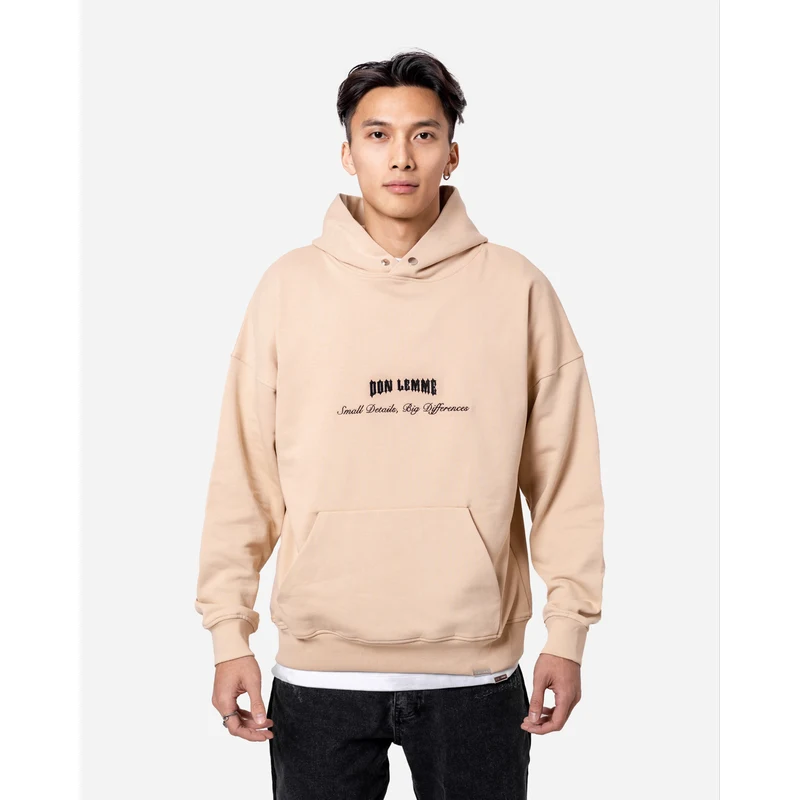 Don Lemme Oversized Mikina Differences - beige - GLAMI.cz